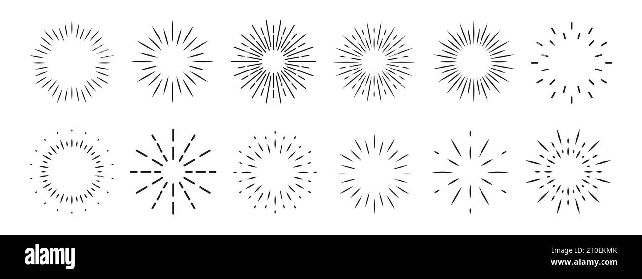Linear rays Stock Vector Images - Alamy