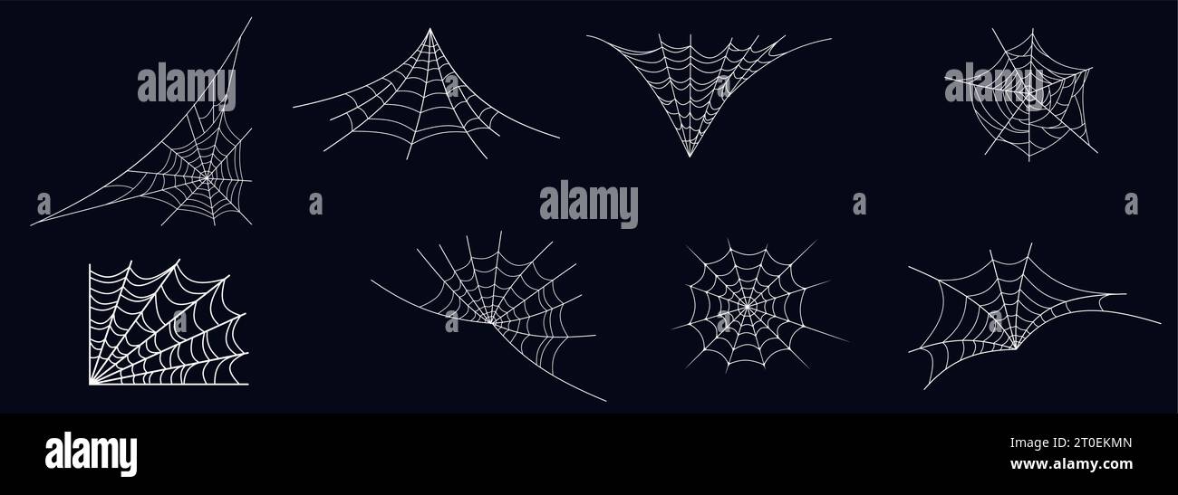 Spider web set Stock Vector Image & Art - Alamy