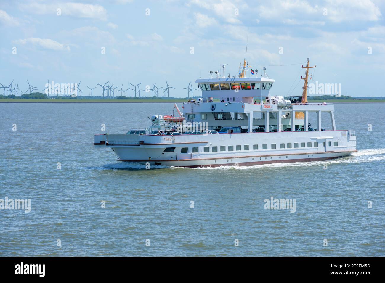 Ferry to norderney near the port of norddeich hi-res stock photography ...