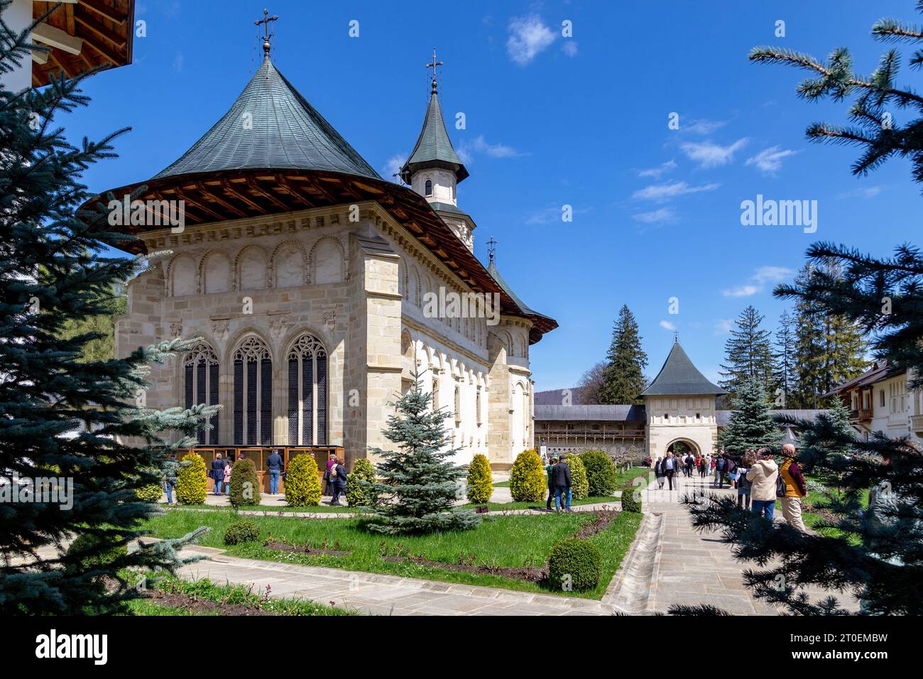 PUTNA, ROMANIA - APRIL 30, 2023: This is a monastery cathedral (XVII ...