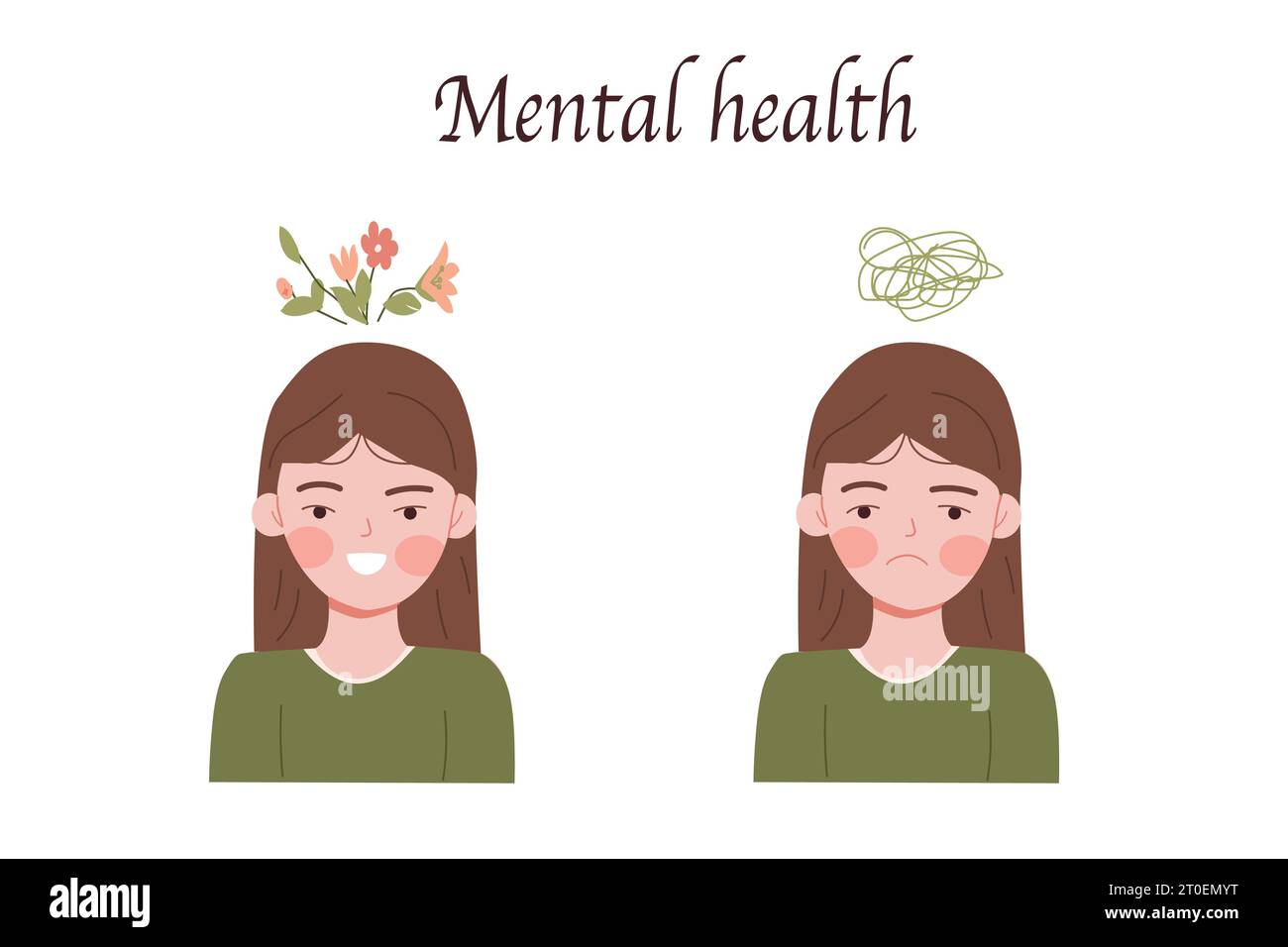 Cute child teenager girl Stock Vector Images - Alamy