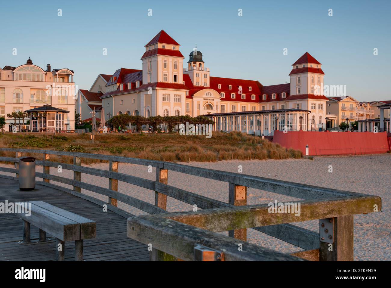 Kurhaus binz to the sunrise hi-res stock photography and images - Alamy