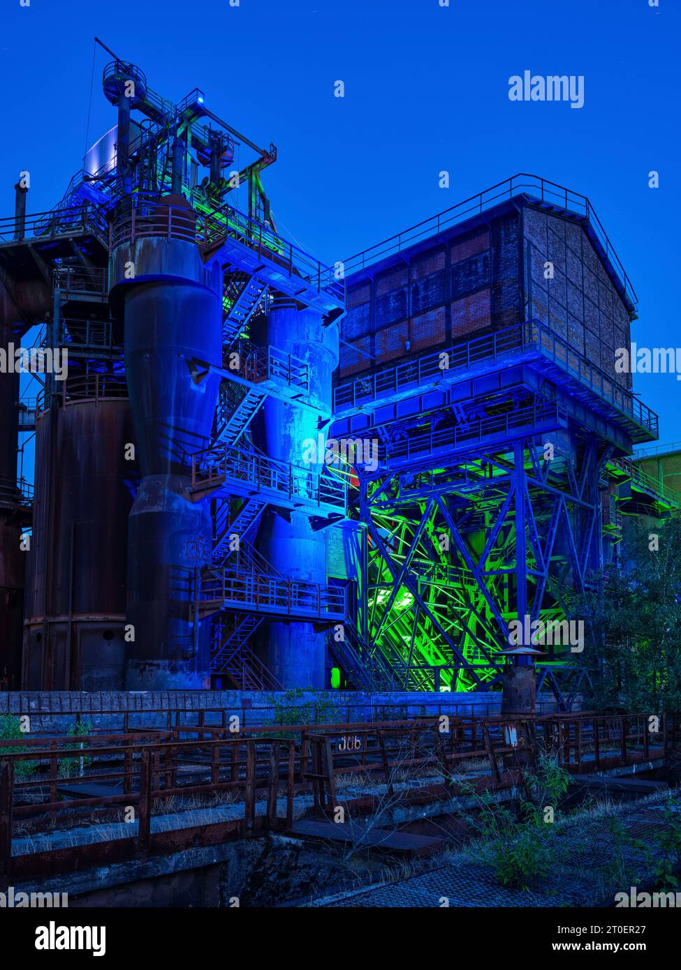 In the landscape park Duisburg North Stock Photo - Alamy