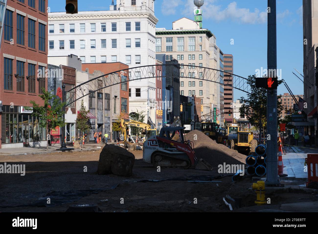 Downtown construction hi-res stock photography and images - Alamy