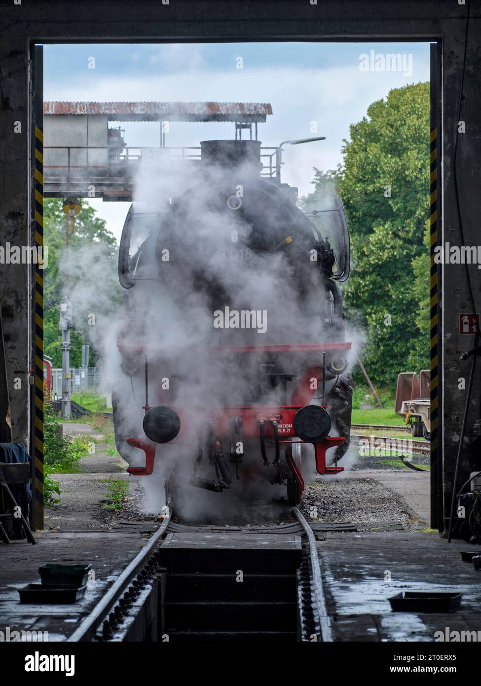 Railroad park, railroad museum in Augsburg Stock Photo - Alamy