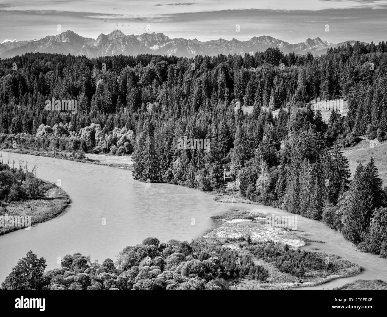 At the Litzau loop above Burggen Stock Photo - Alamy