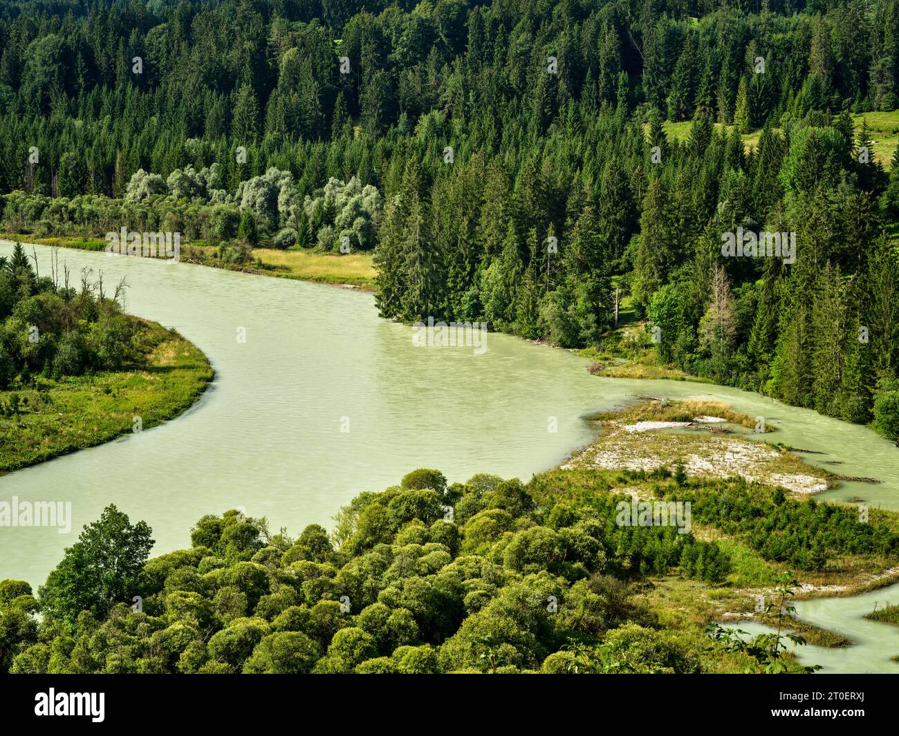 At the Litzau loop above Burggen Stock Photo - Alamy