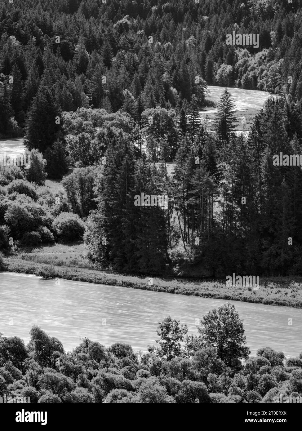 At the Litzau loop above Burggen Stock Photo - Alamy