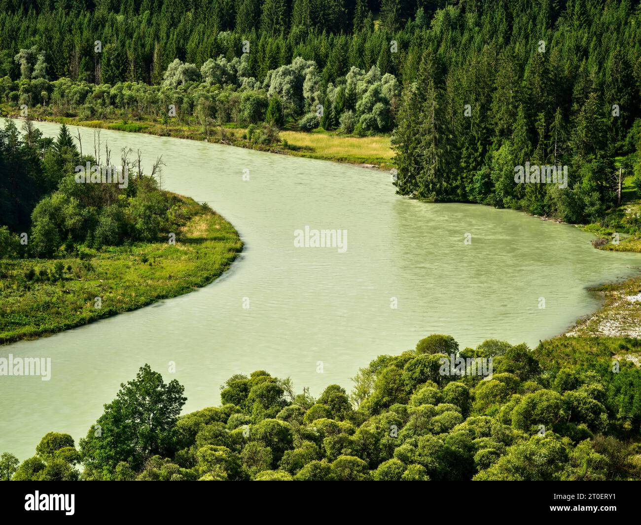 At the Litzau loop above Burggen Stock Photo - Alamy