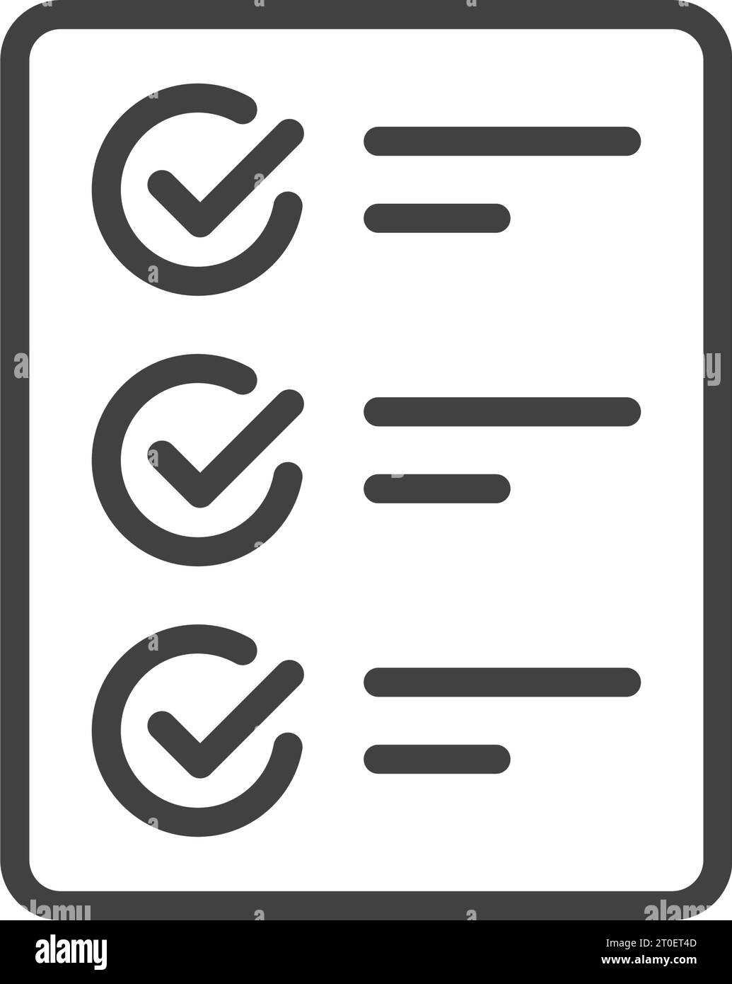 Clipboard with checklist icon in flat style. Planning and organization ...