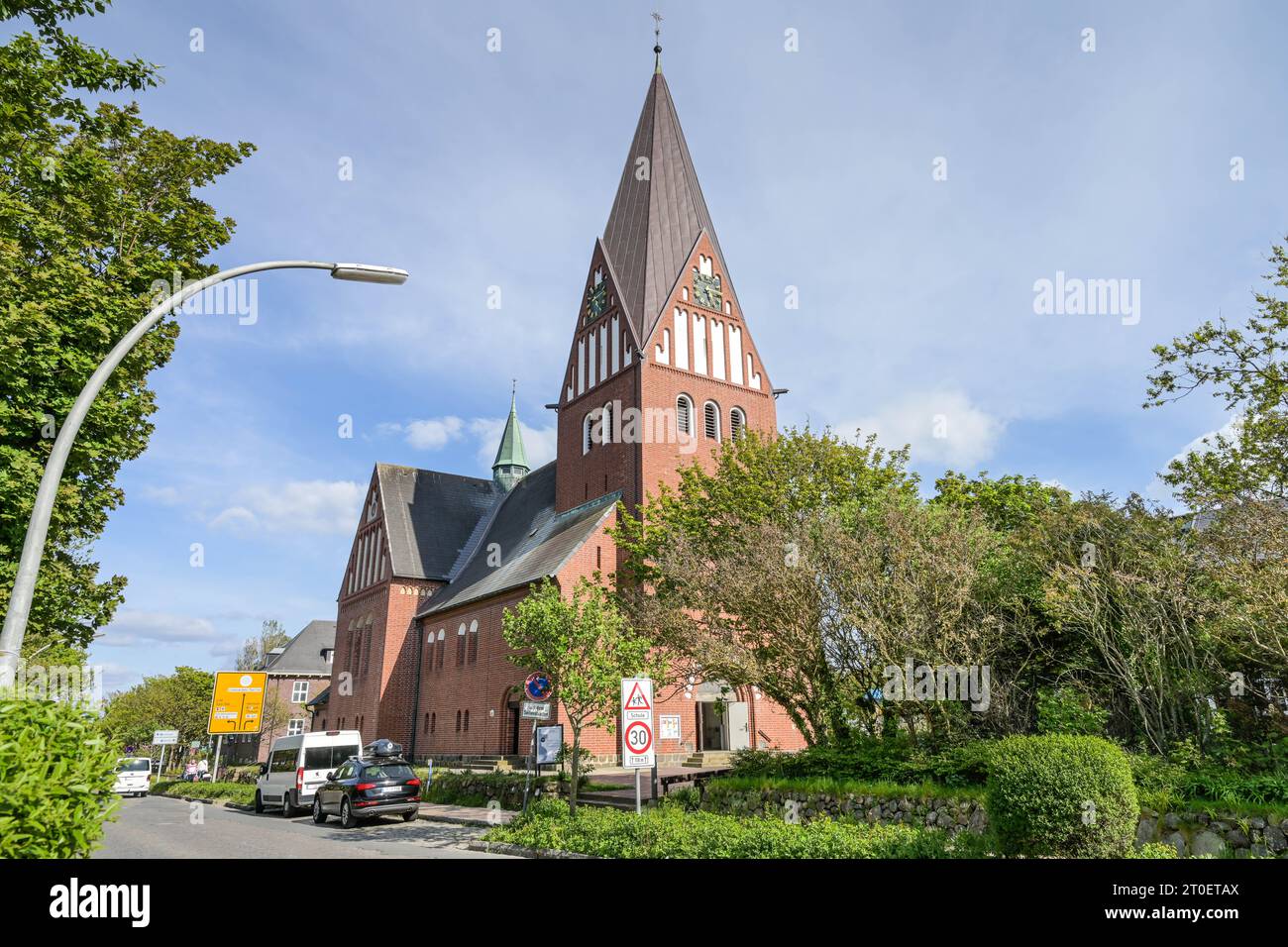 St. Nicolai Kirche, Westerland, Sylt, Schleswig-Holstein, Deutschland ...