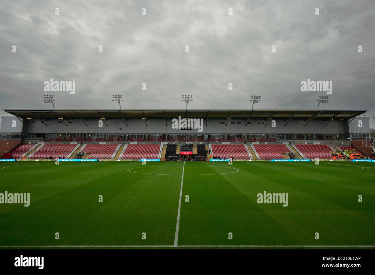 A general view of the Leigh Sports Village Stadium, home of Manchester ...