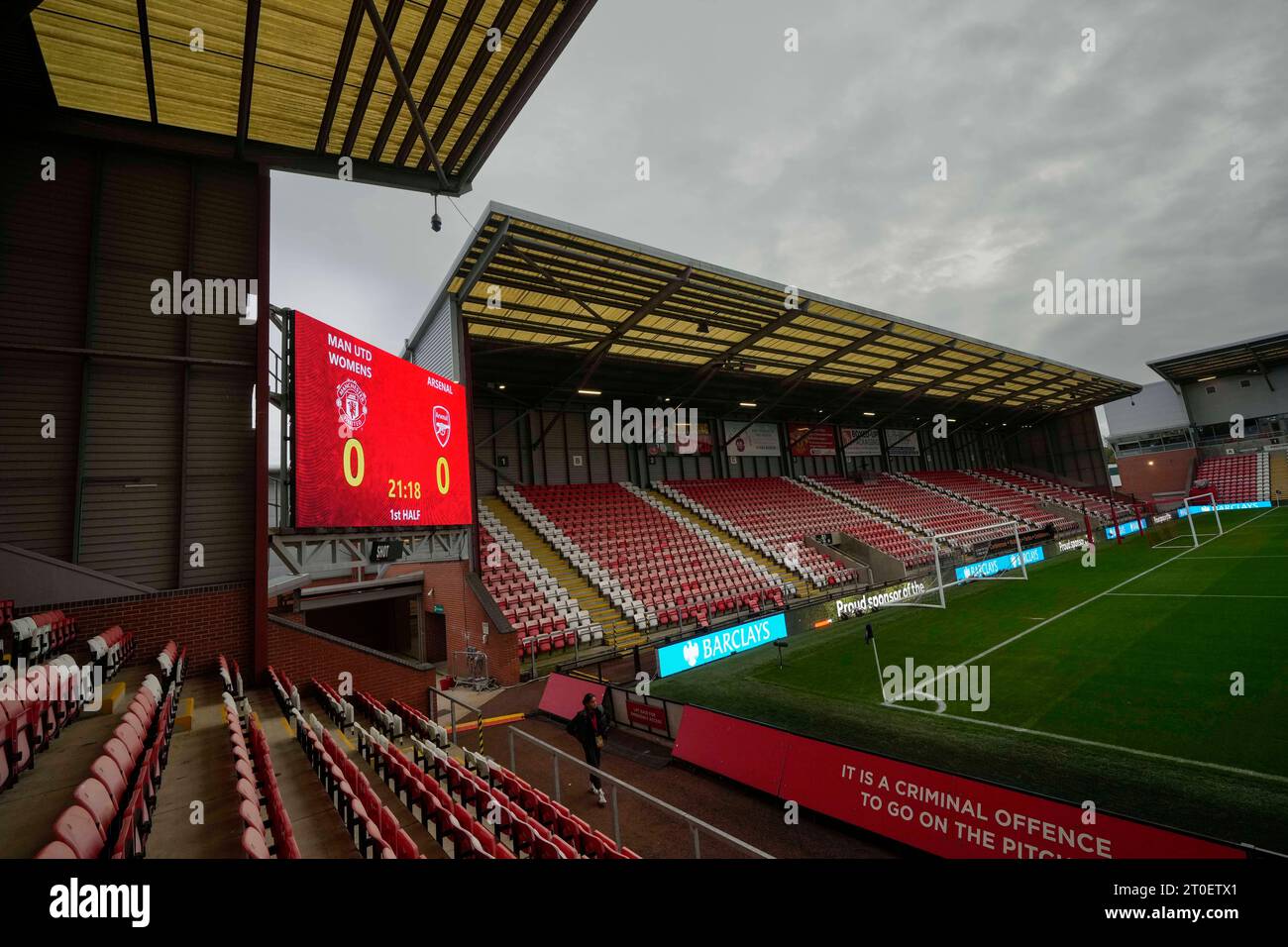 A general view of the Leigh Sports Village Stadium, home of Manchester ...