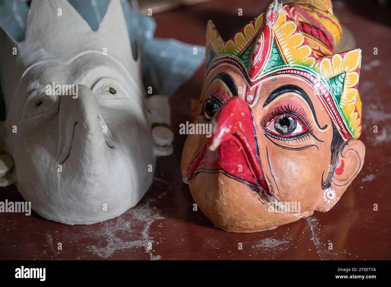 Traditional mask making culture of Majuli, Assam, Northeast India Stock Photo - Alamy