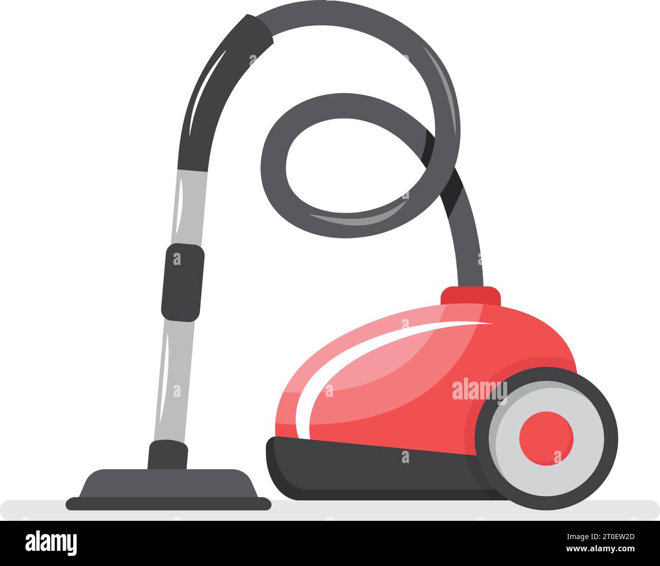 Vacuum cleaner icon in flat style. Equipment for house cleaning vector ...