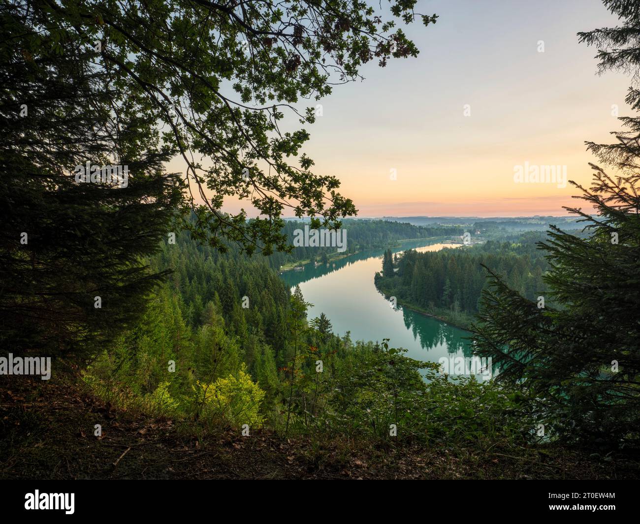 Lech view at the Winkelkapelle near Kinsau Stock Photo - Alamy
