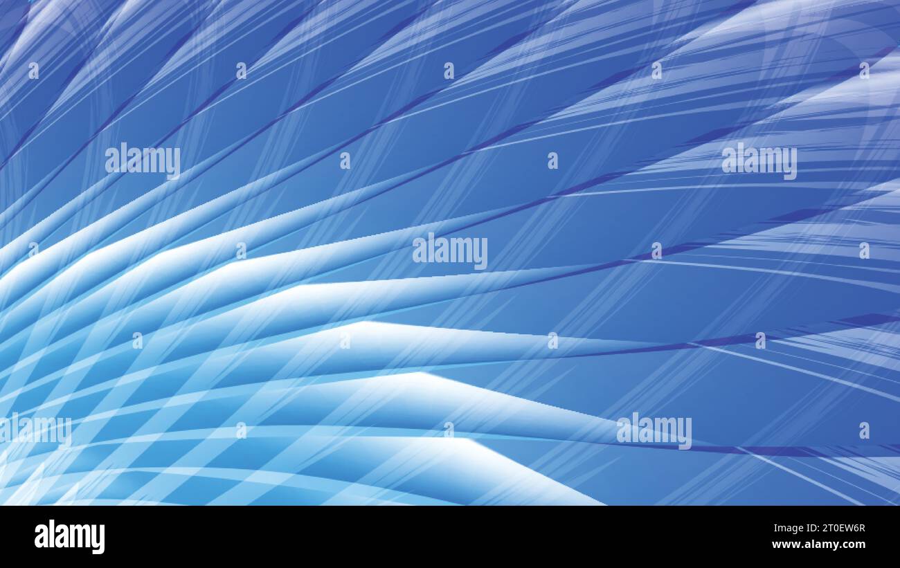 gradient blue color isometric style abstract modern wavy style vector ...