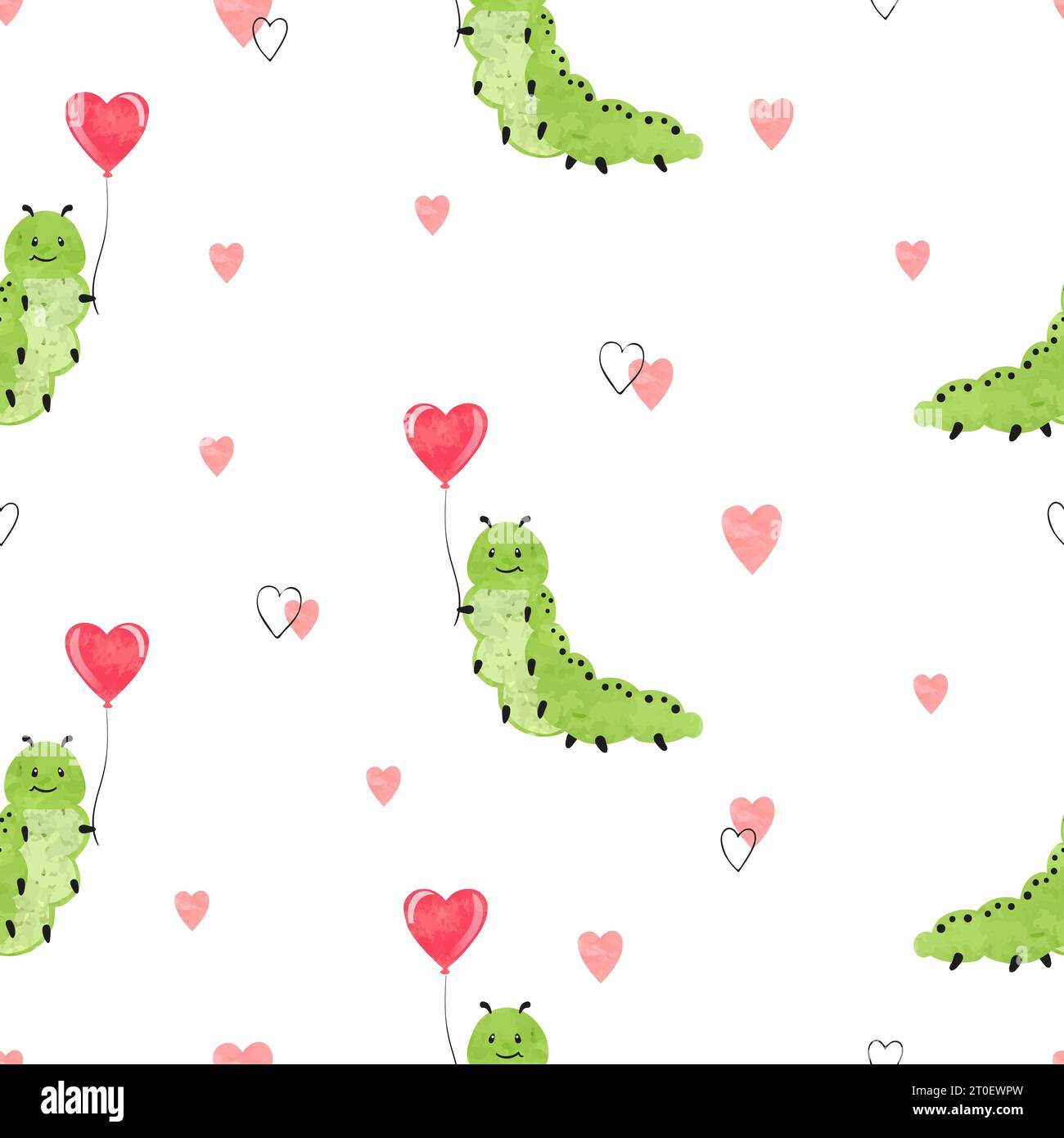 Watercolor worm hi-res stock photography and images - Alamy