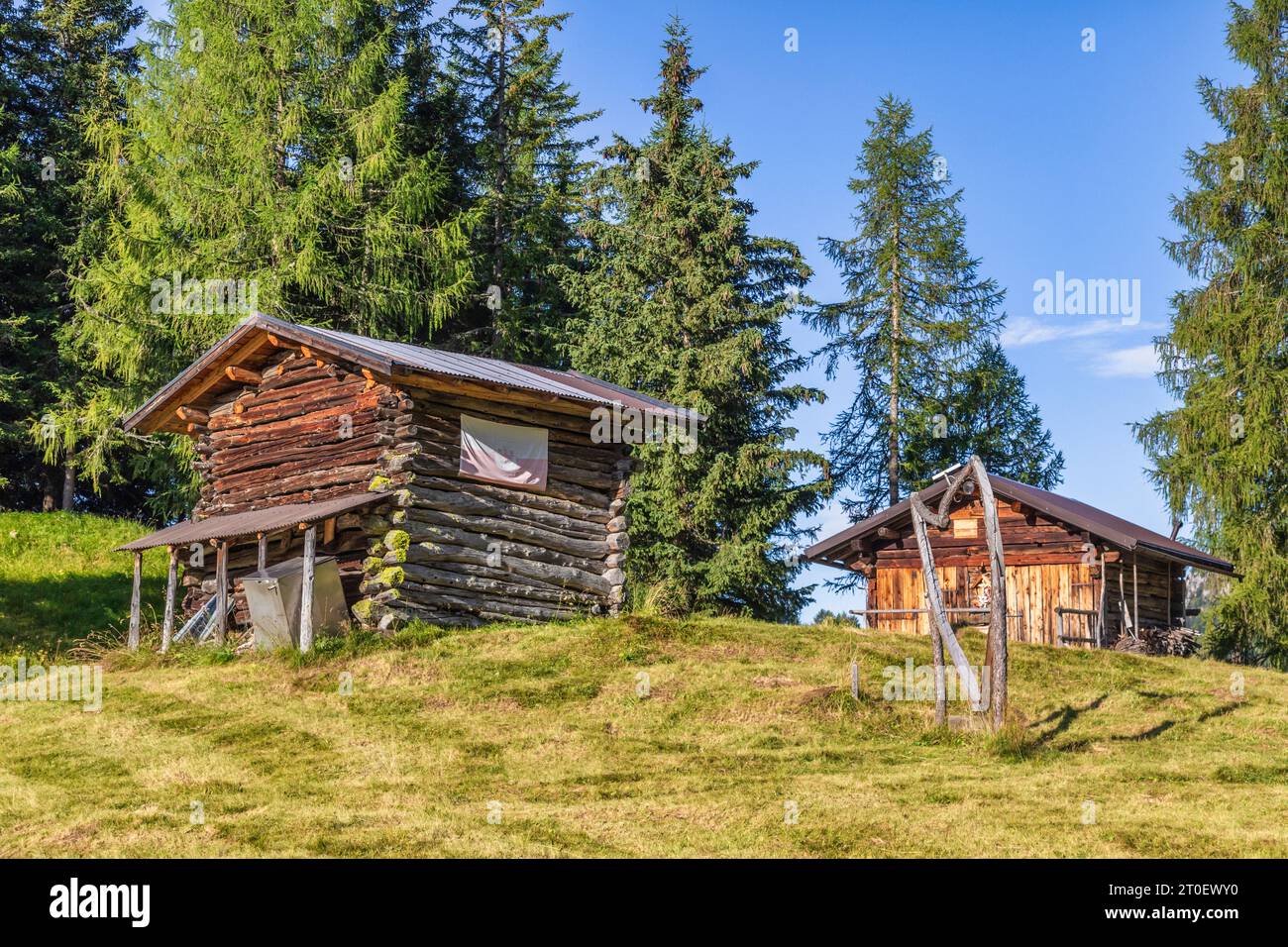 Traditional wooden alpine house hi-res stock photography and images - Alamy