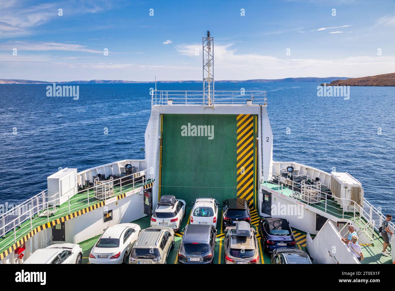 Croatia, Lika-Senj County, municipality of Senj, port of Stinica, ferry ...