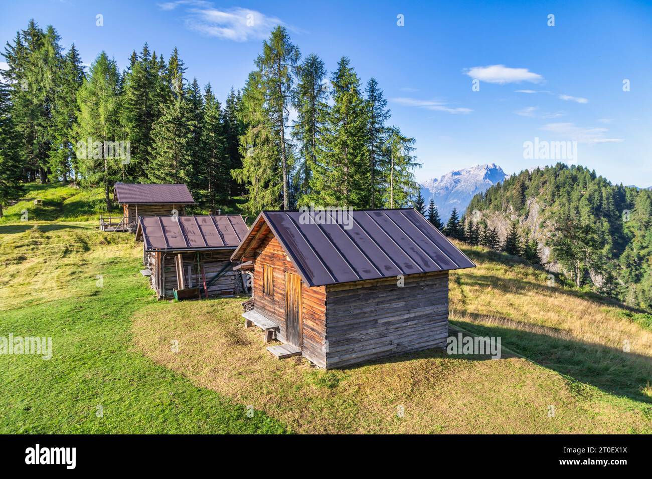 Traditional wooden alpine house hi-res stock photography and images - Alamy