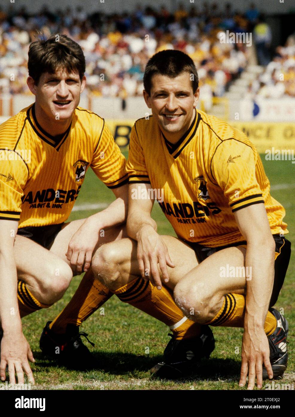 Wolves footballers Steve Bull and Andy Mutch Wolverhampton Wanderers v ...