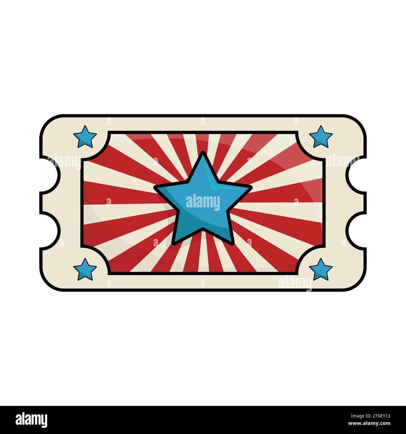 Circus ticket isolated on white background icon vector illustration ...
