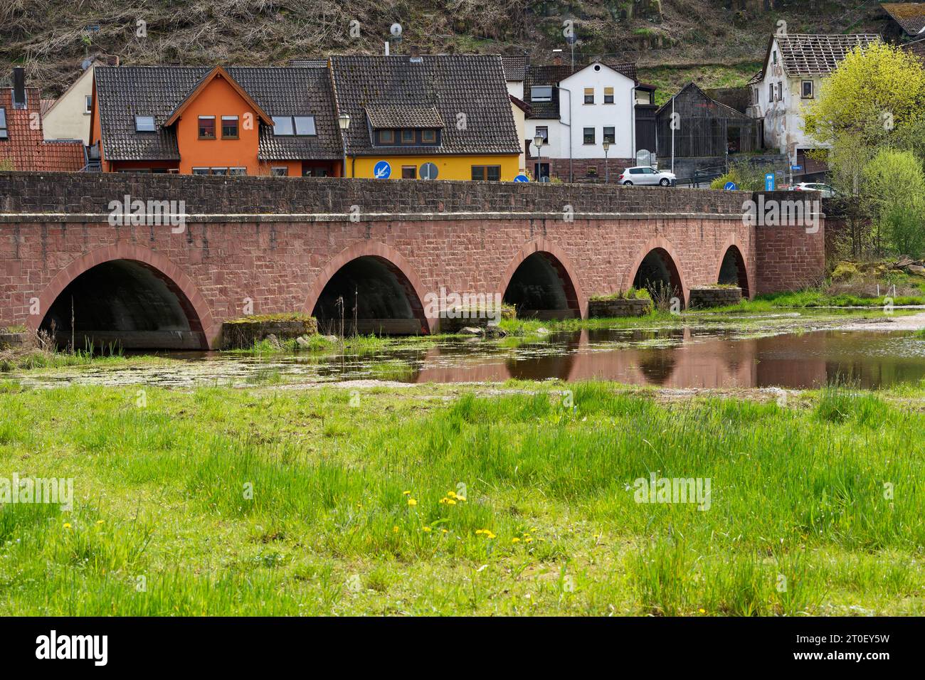 Historic old town in Rieneck in Sinntal, Main-Spessart County, Lower ...
