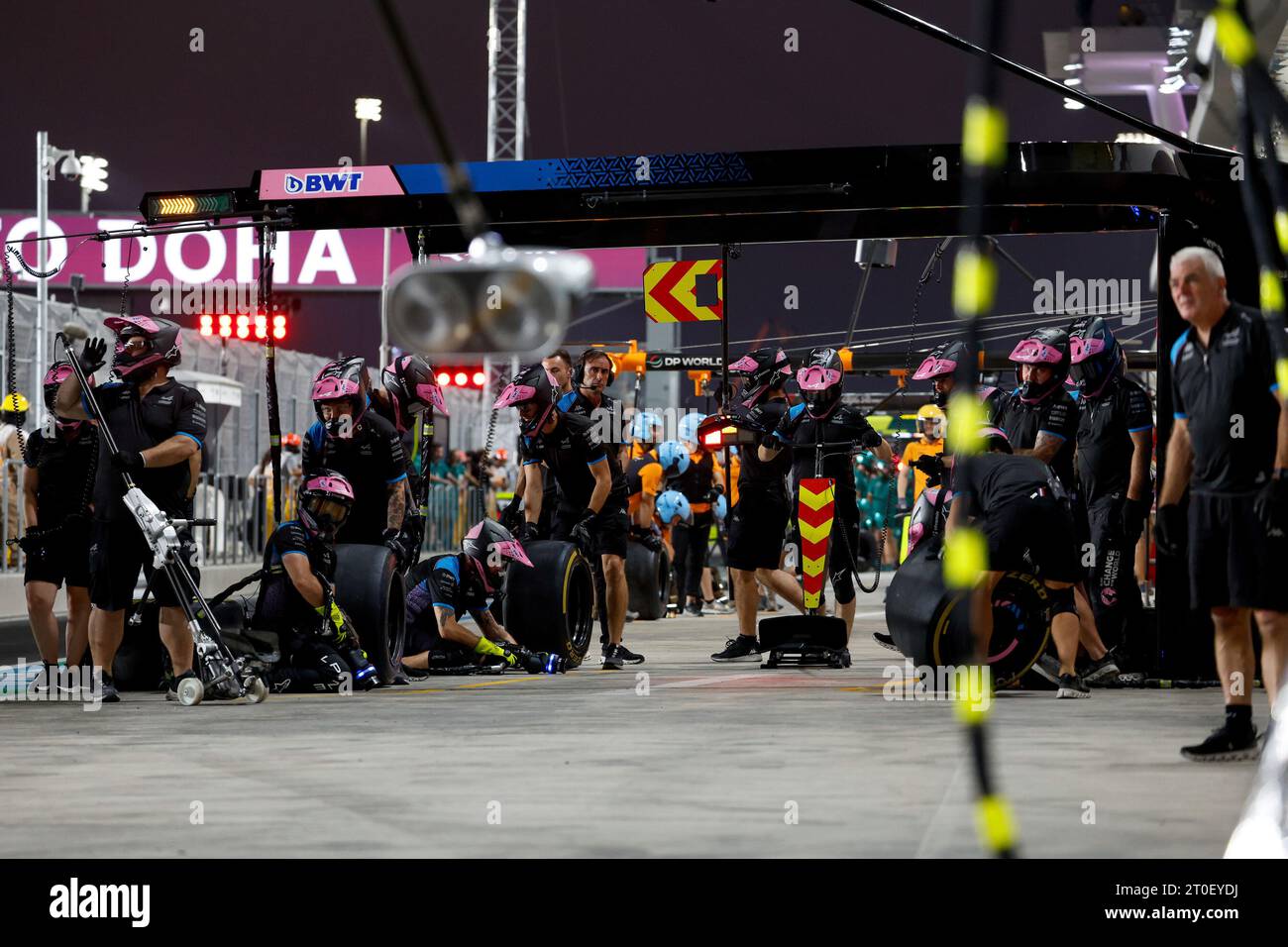 Doha, Qatar. 6th Oct, 2023. BWT Alpine F1 Team, F1 Grand Prix of Qatar ...