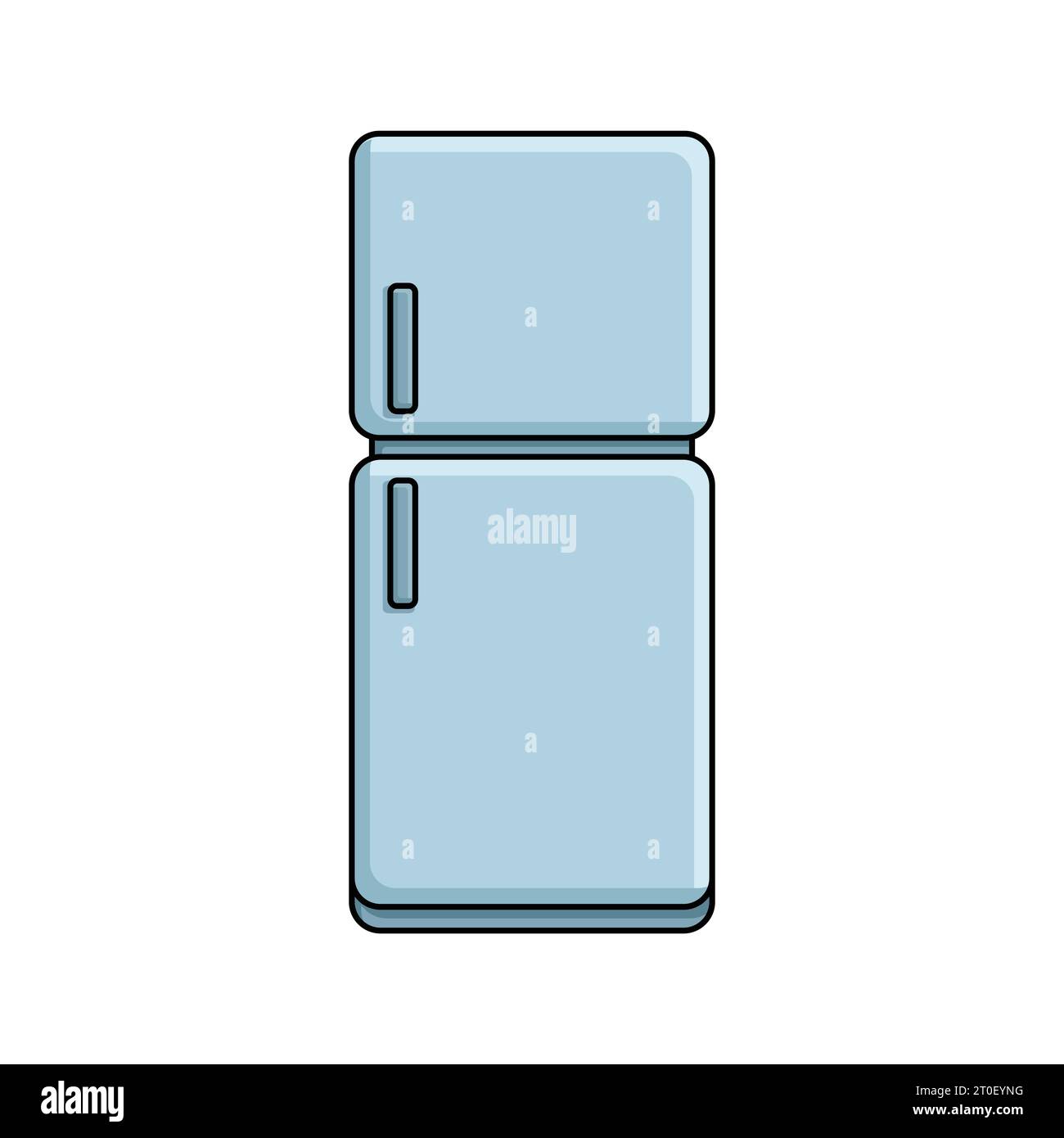 Refrigerator icon. Fridge appliance kitchen and household theme ...