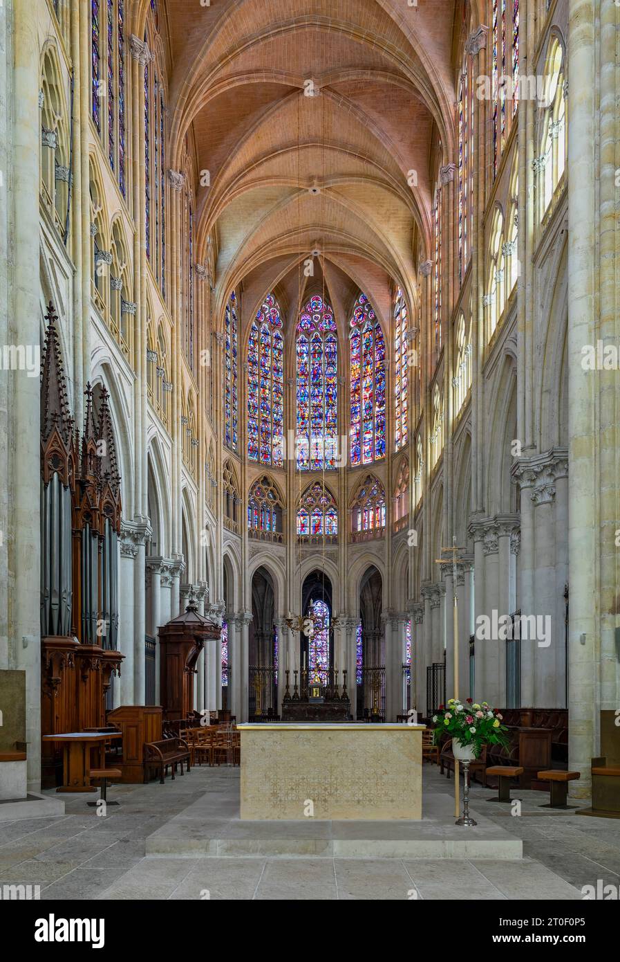 The Gothic cathedral of Tours is dedicated to St. Gatianus, the first ...