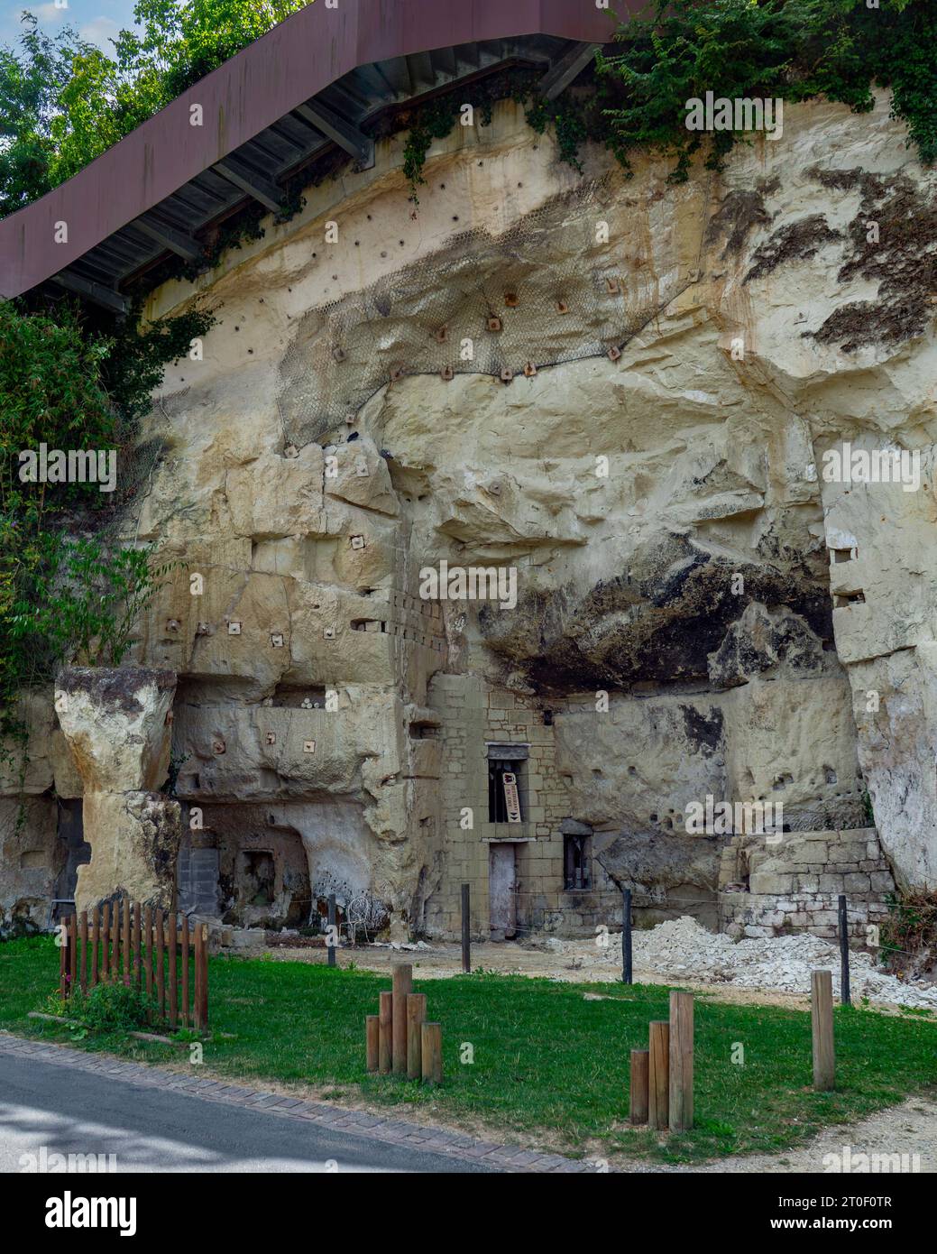 At the caves of Turquant in the Rue Chateau Gaillard Stock Photo - Alamy
