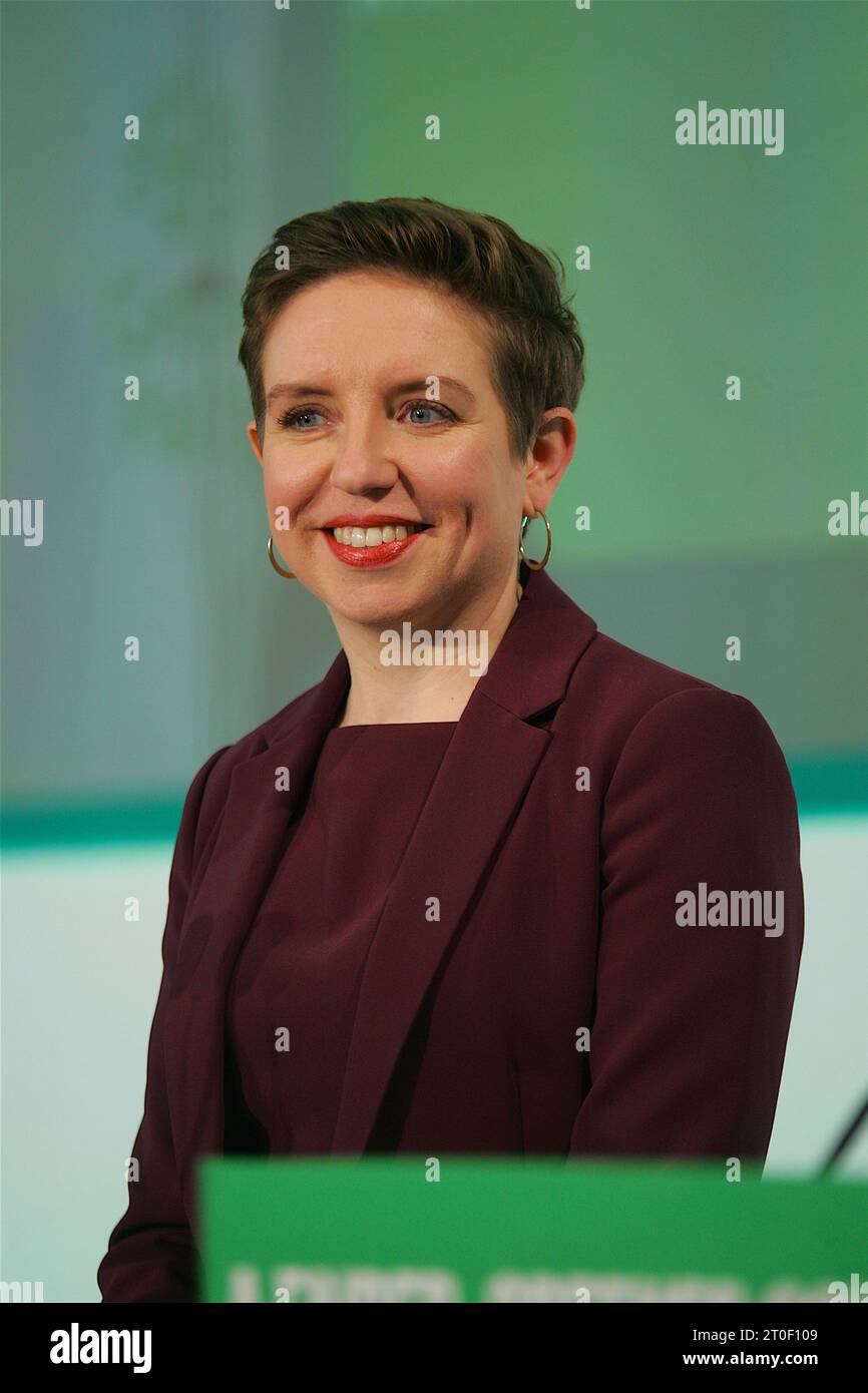 The Green Party Conference 2023 Joint leader Carla Denyer gives her ...
