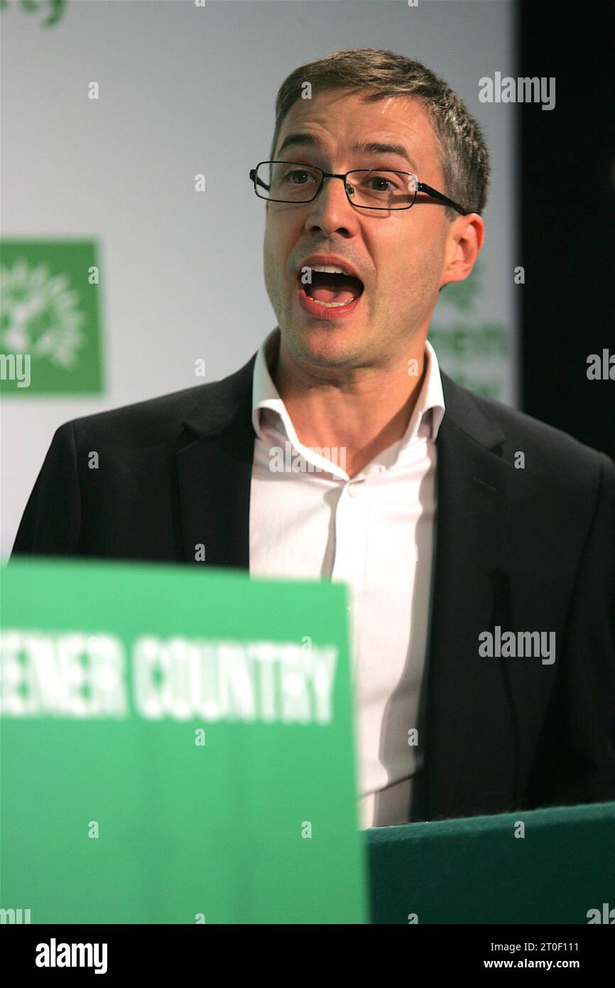 The Green Party Conference 2023 Joint leader Adrian Ramsay gives his ...