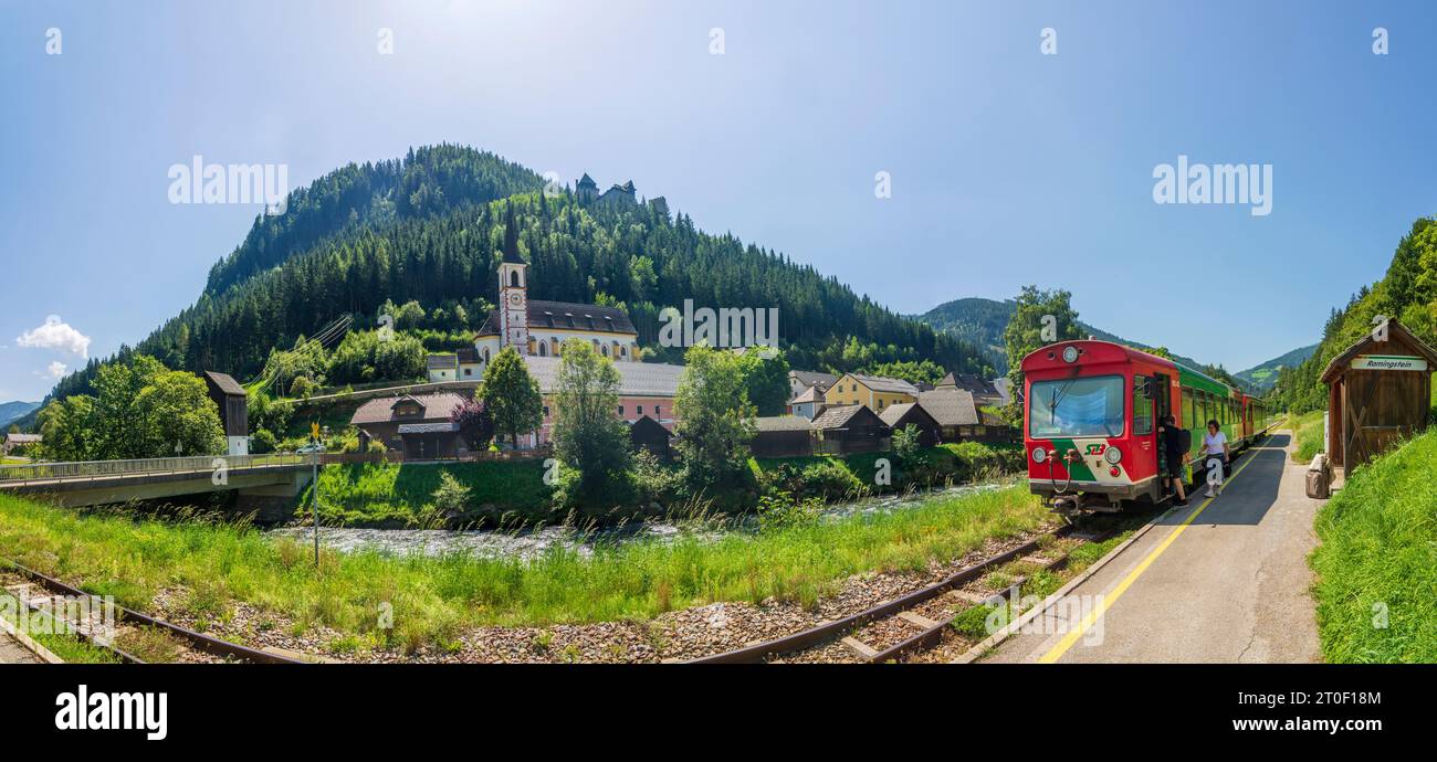Murtalbahn railcar operated by steiermarkische landesbahnen in lungau ...