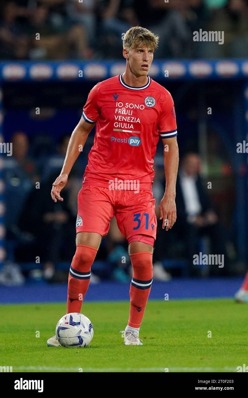Empoli, Italy. 06th Oct, 2023. Thomas Kristensen of Udinese Calcio ...