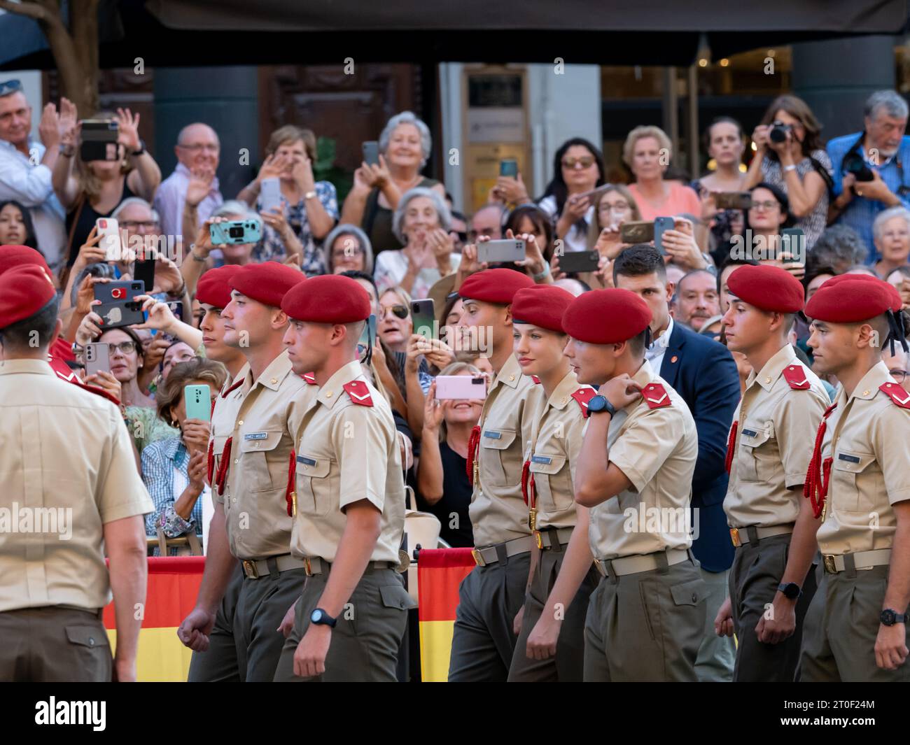 Zaragoza, Spain. 6th october, 2023. Princess Leonor has paid her ...
