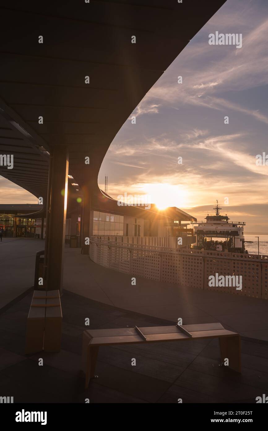 Seattle, USA. 1 Oct, 2023. The newly finished Colman Ferry Terminal on ...