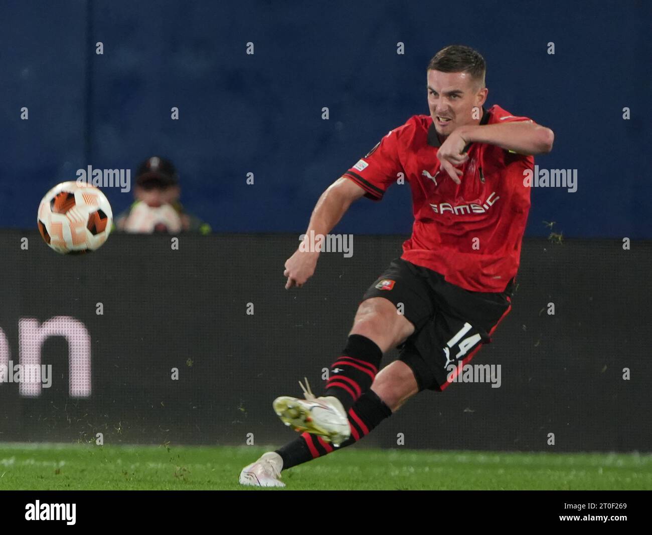 Benjamin Bourigeaud of Stade Rennais during the UEFA Europa League ...