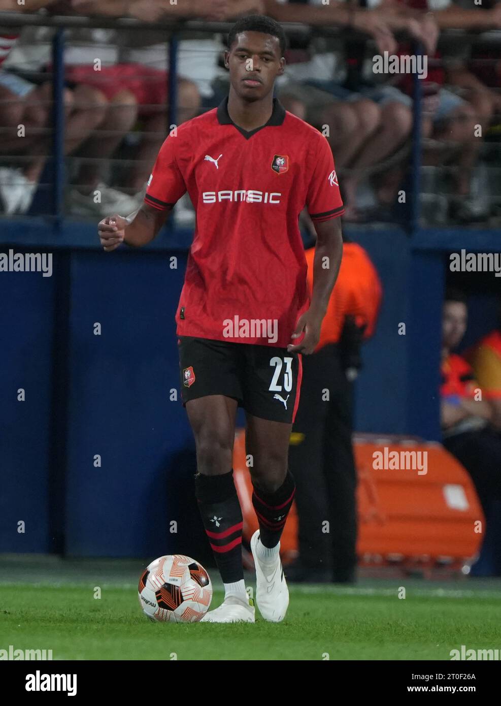 Warmed Omari of Stade Rennais during the UEFA Europa League, Group F ...