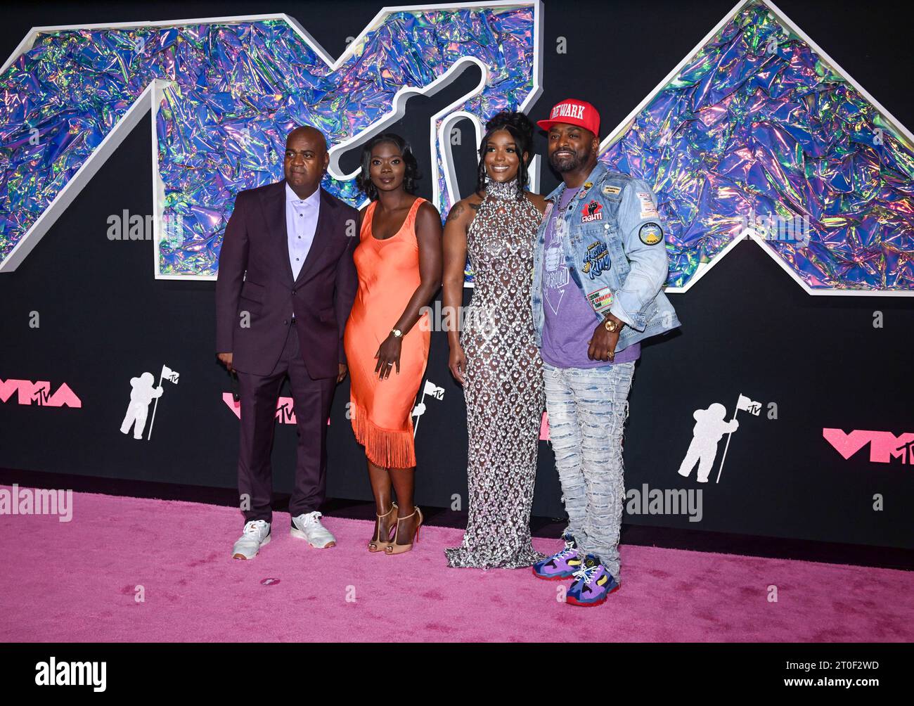 Mayor of Newark Ras Baraka, Linda Jumah, guest and Dupré Kelly attend ...