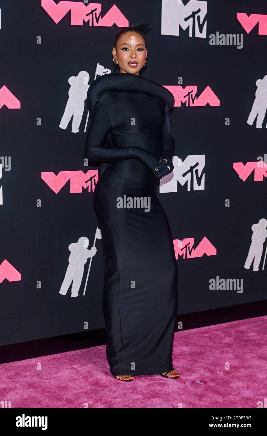 Pretty Vee attends the 2023 Video Music Awards at Prudential Center in ...