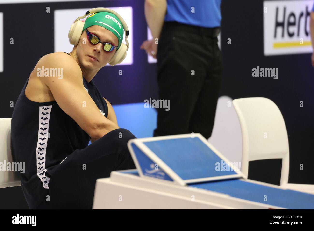 Berlin, Germany. 06th Oct, 2023. Swimming: World Cup, 50 m freestyle ...