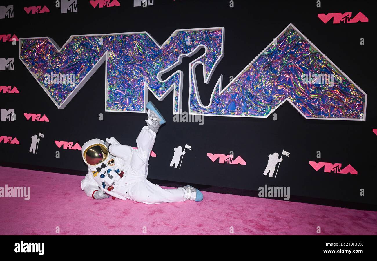 The MTV Moon Person attends the 2023 Video Music Awards at Prudential ...