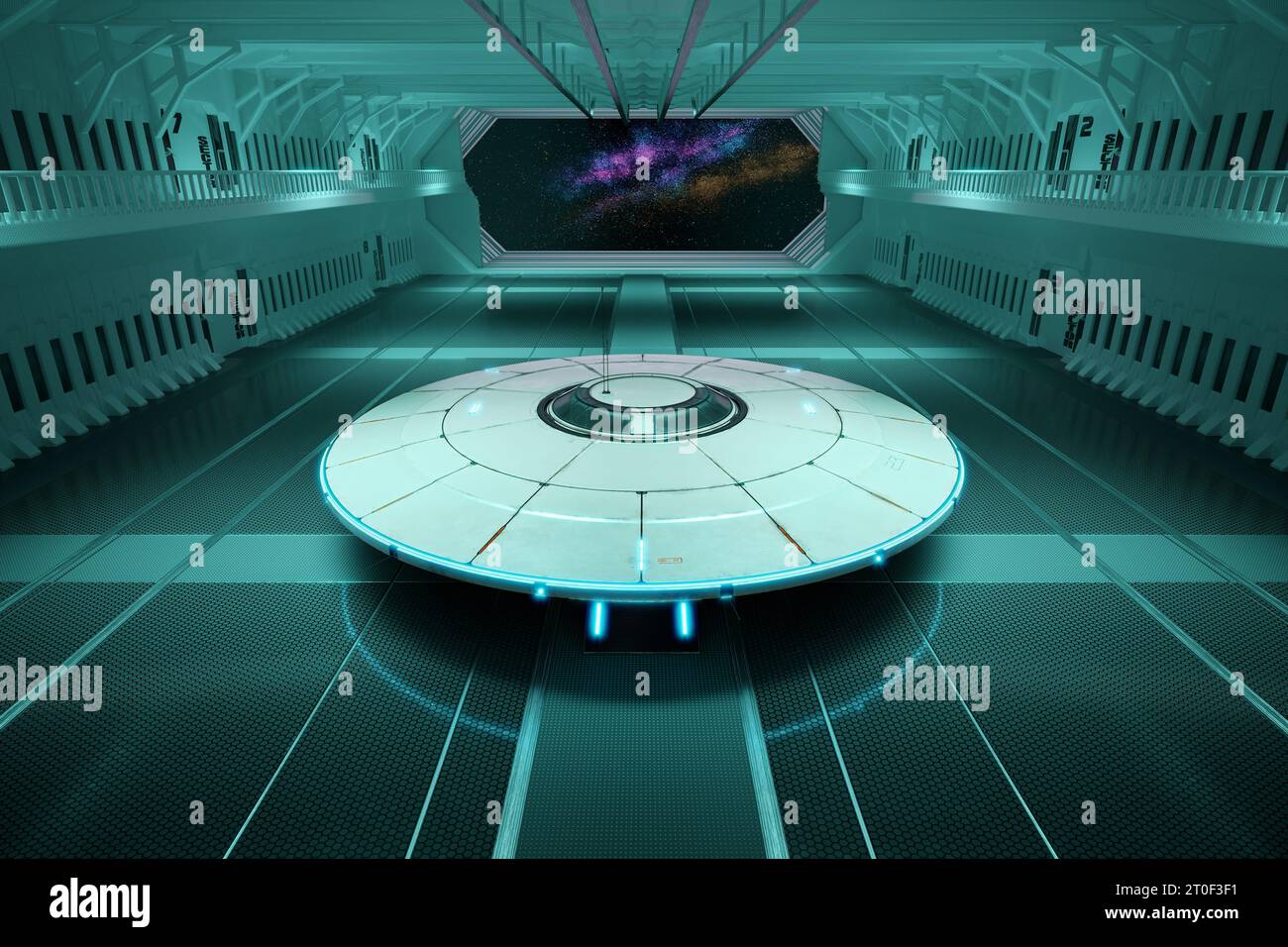 Area 51 ufo in hangar hi-res stock photography and images - Alamy