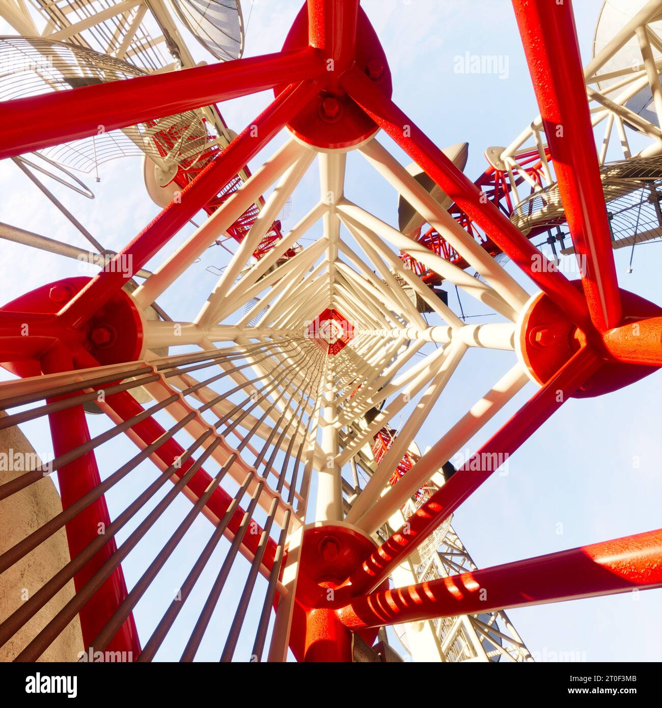 Camera going upwards along antenna hi-res stock photography and images ...