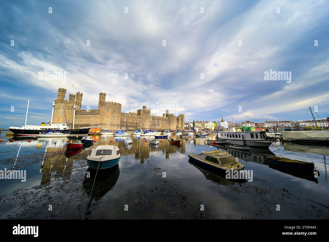 Caernarfon Castle, Caernarfon, Gwynedd, Wales Stock Photo - Alamy