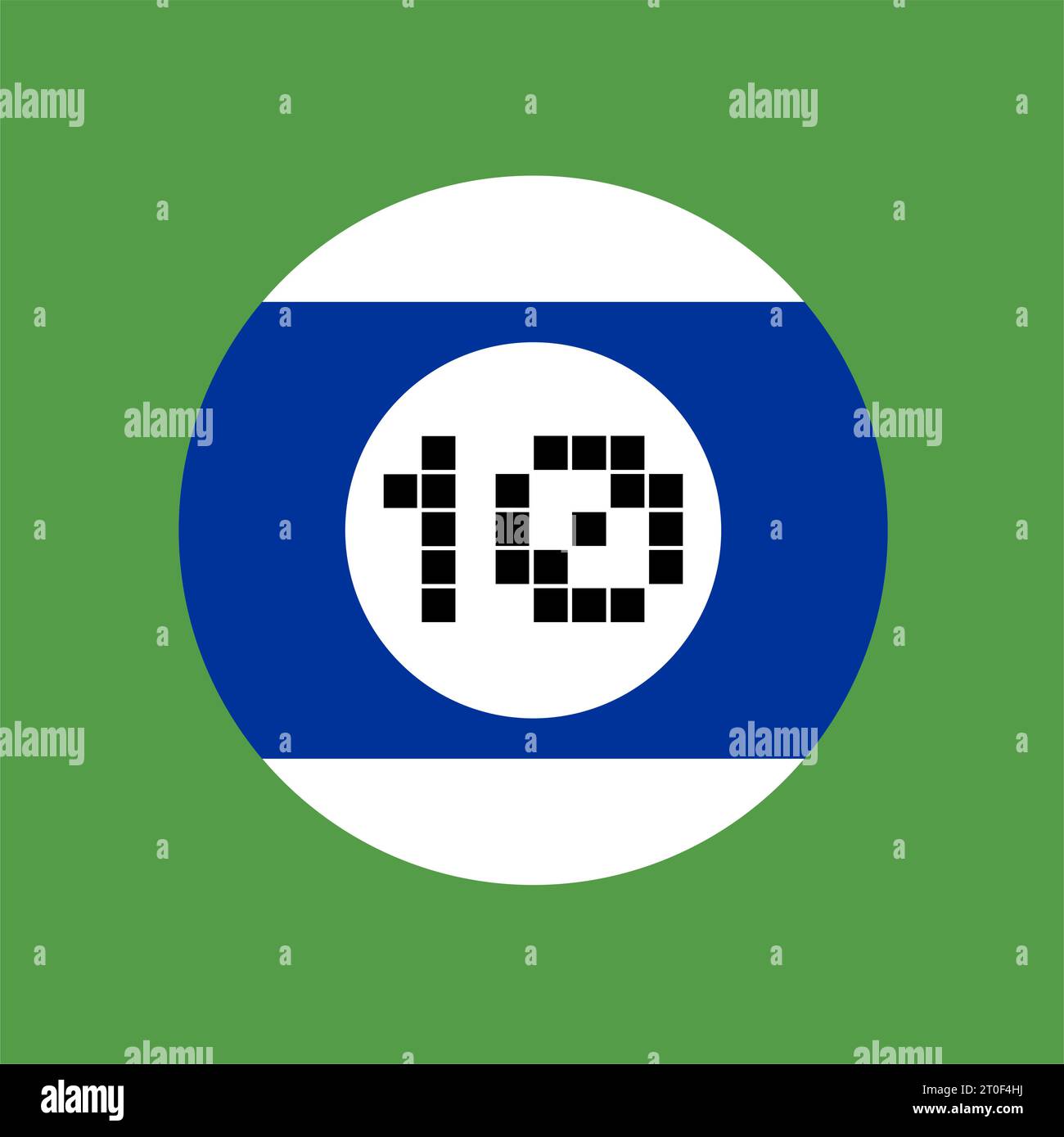 billiards ball number teen Stock Vector Image & Art - Alamy