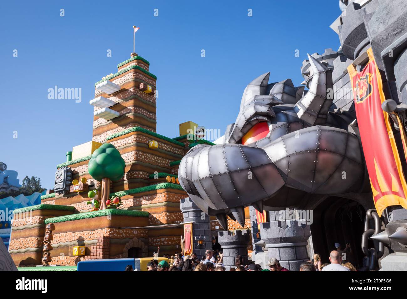 Los Angeles, USA. Aug 25, 2023. Universal Studios Super Mario World in ...