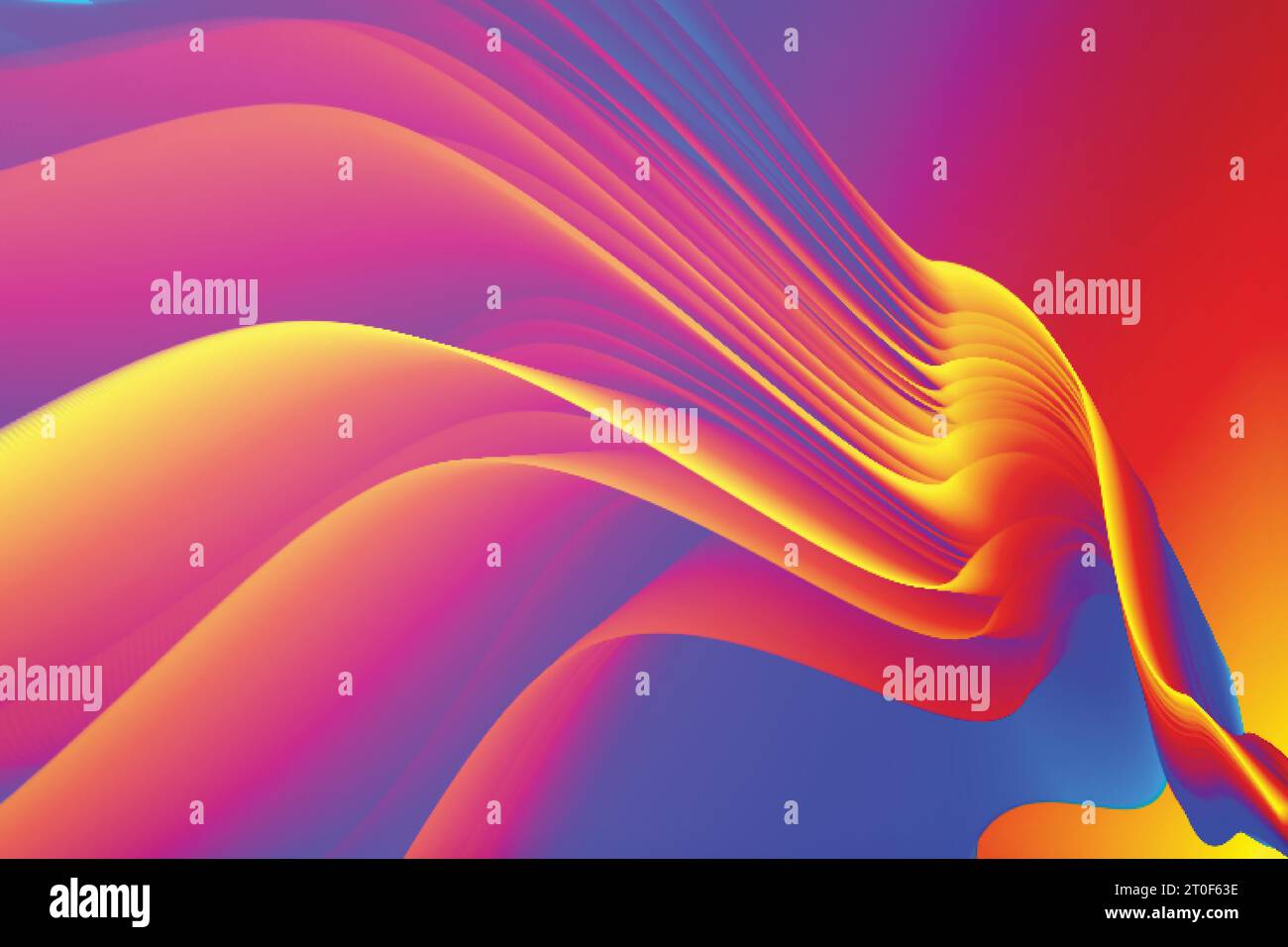 blended overly colorful gradient creative abstract with wavy style with ...